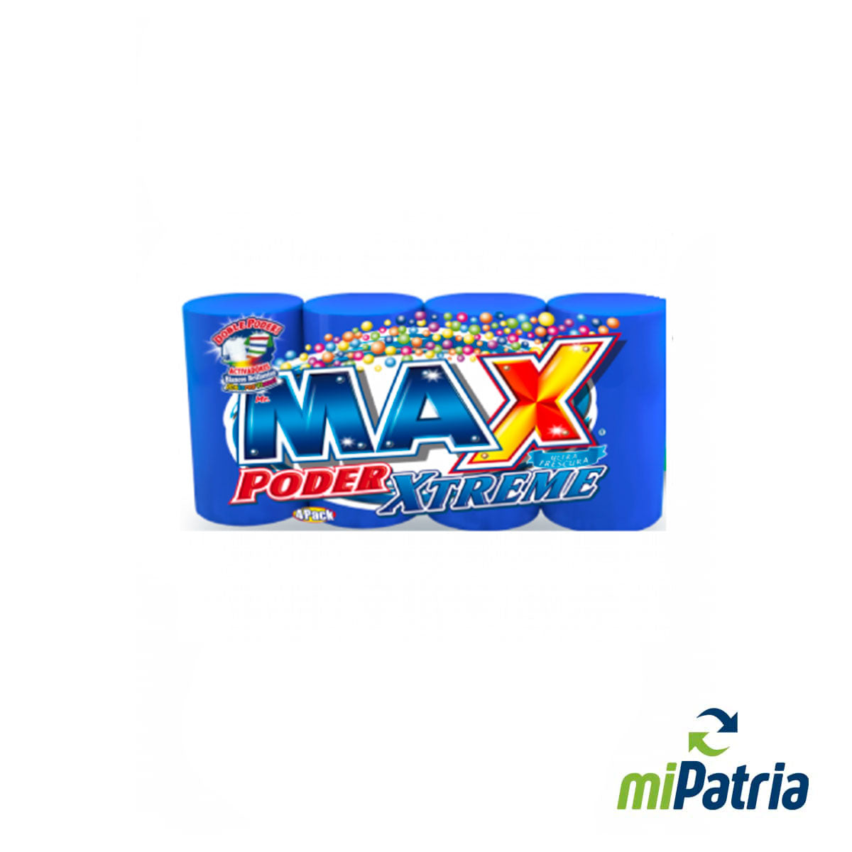 MAX PODER JABON AZUL 4PACK 425 – Mi Patria