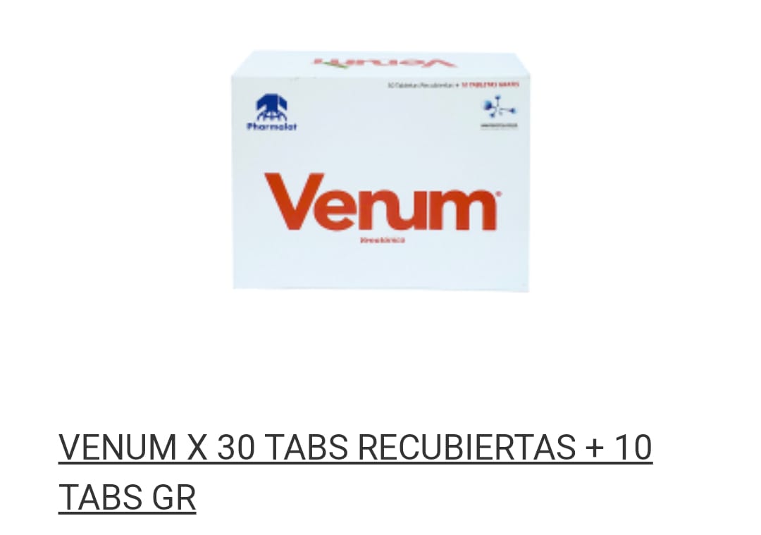 VENUM X 30 Tab recubiertas – Mi Patria