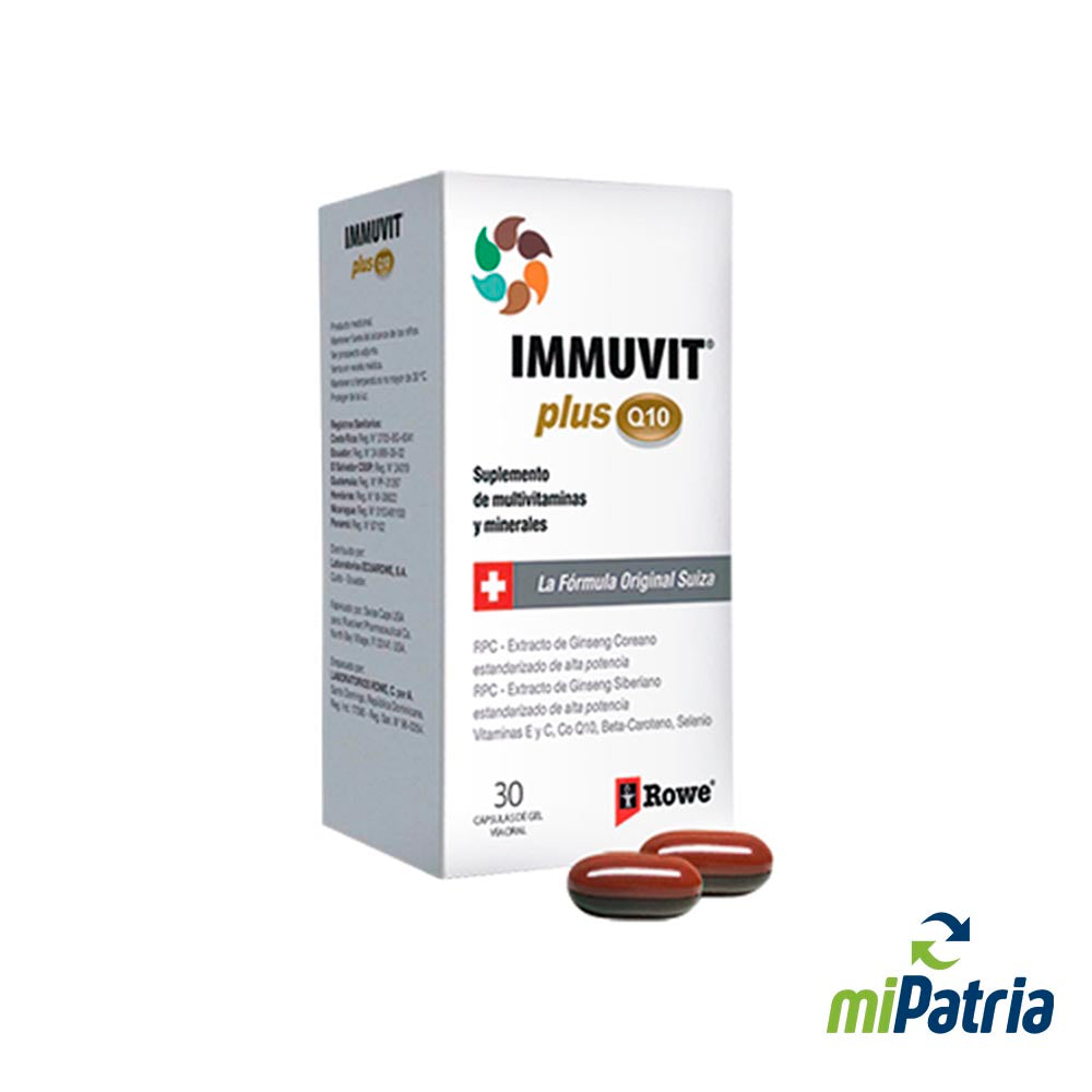 IMMUVIT PLUS Q10 X 30 CAP – Mi Patria
