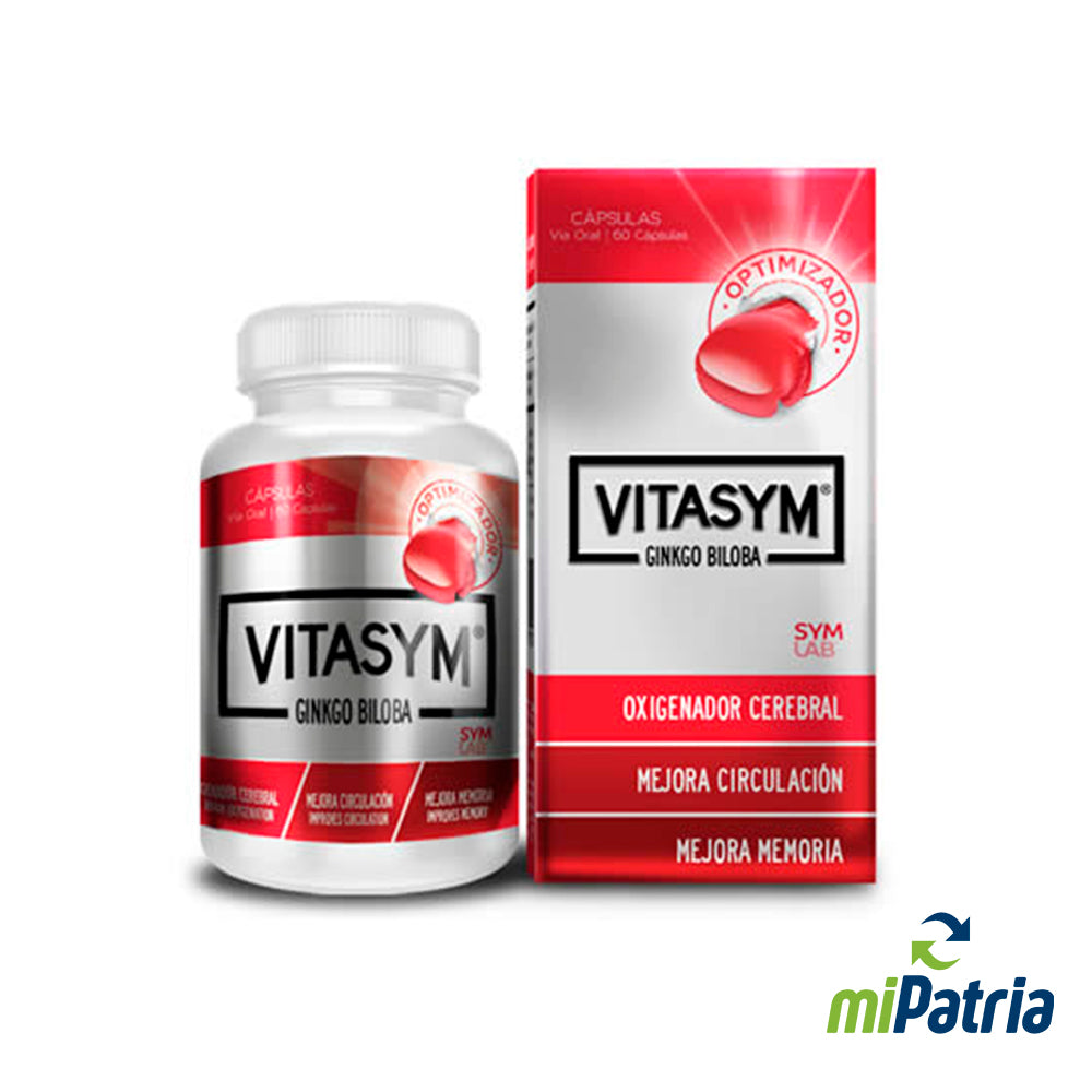 VITASYM GINKGO BILOBA X 60 CAP – Mi Patria